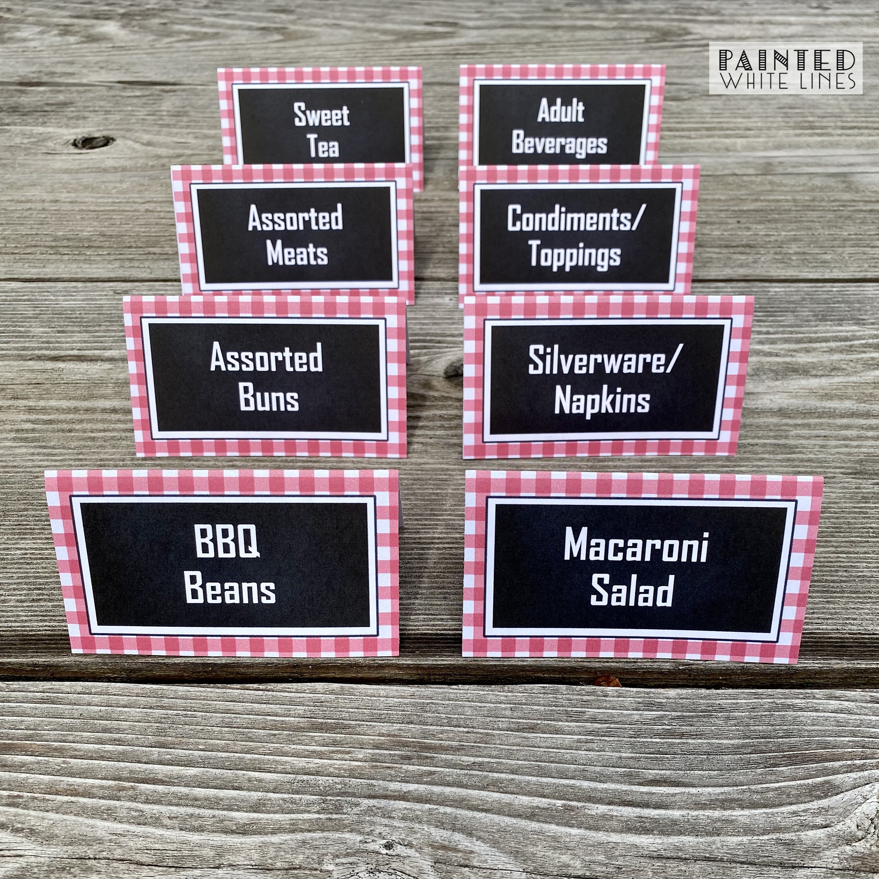 Burger Party Favor Tag Template Printable Editable Digital Instant ...
