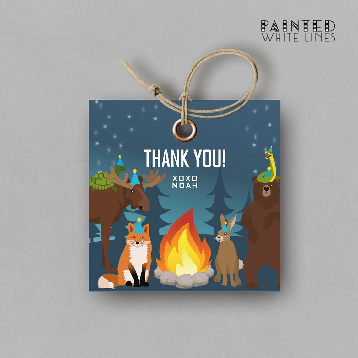 Campfire Birthday Activity Sheet Editable Printable Any Occasion Corjl ...
