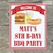BBQ Bingo Game Printable Kids BBQ Party Activity Bingo Cards Picnic ...