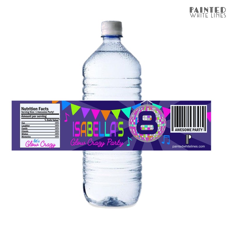 Dance Party Food Labels Printable Party Favor Bag Topper - Etsy