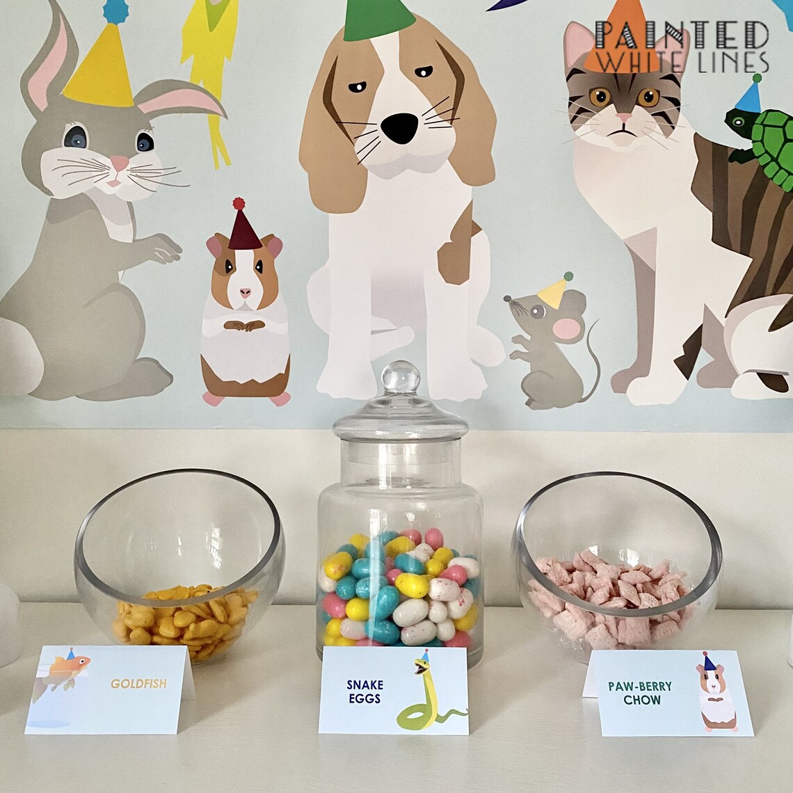 Pet Party Invitation Template Digital Download Blue Boy Girl - Etsy