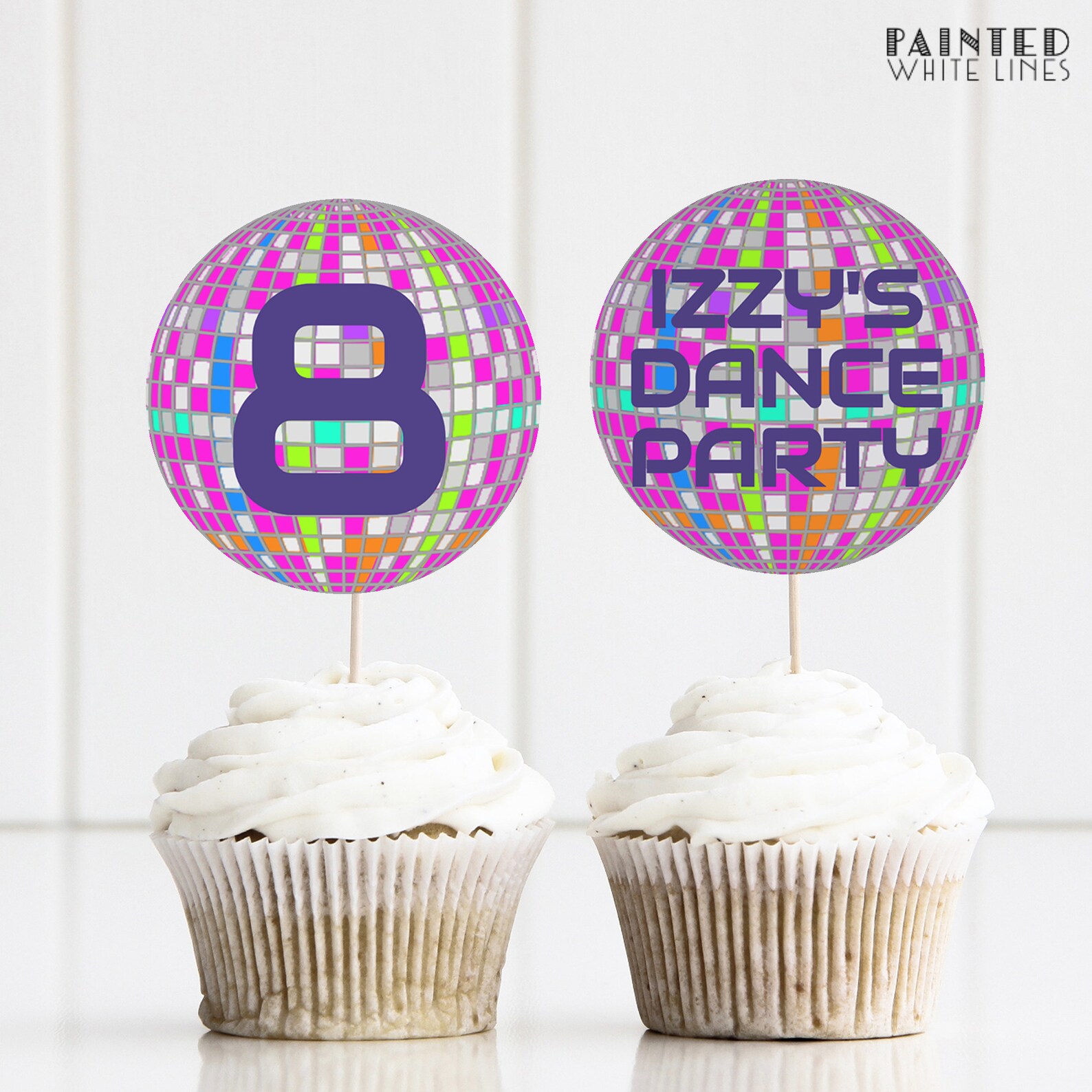 Dance Party Food Labels Printable Party Favor Bag Topper - Etsy