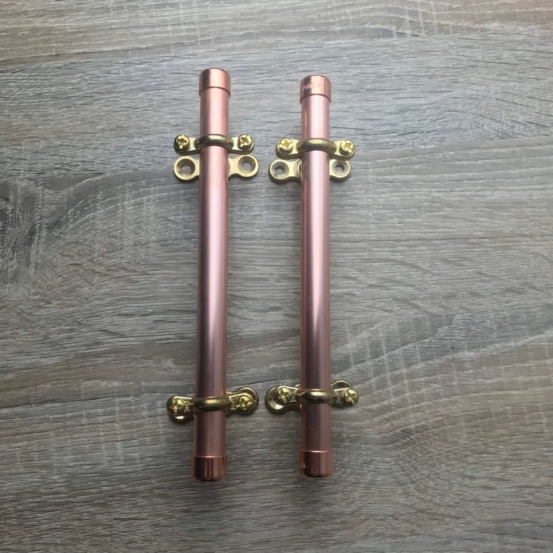 Door Handles / Copper Kitchen Door / Drawer Handles / Copper - Etsy