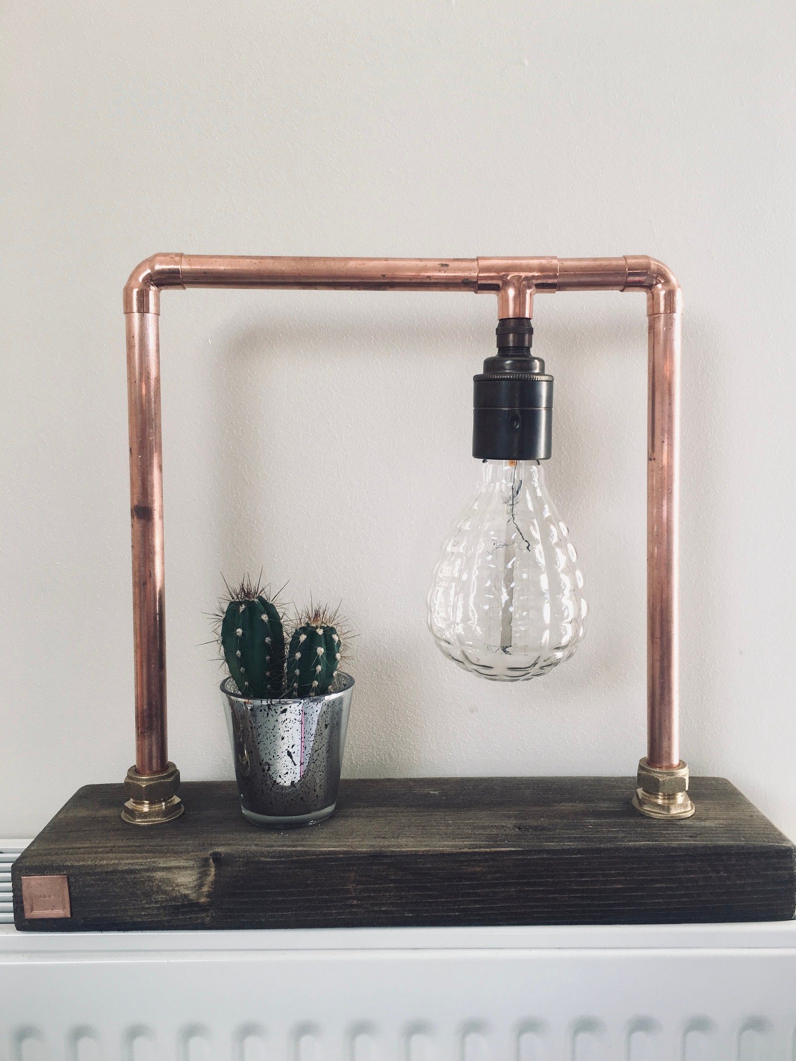 Industrial Style Copper Pipe Table Lamp. Desk Lamp Office | Etsy
