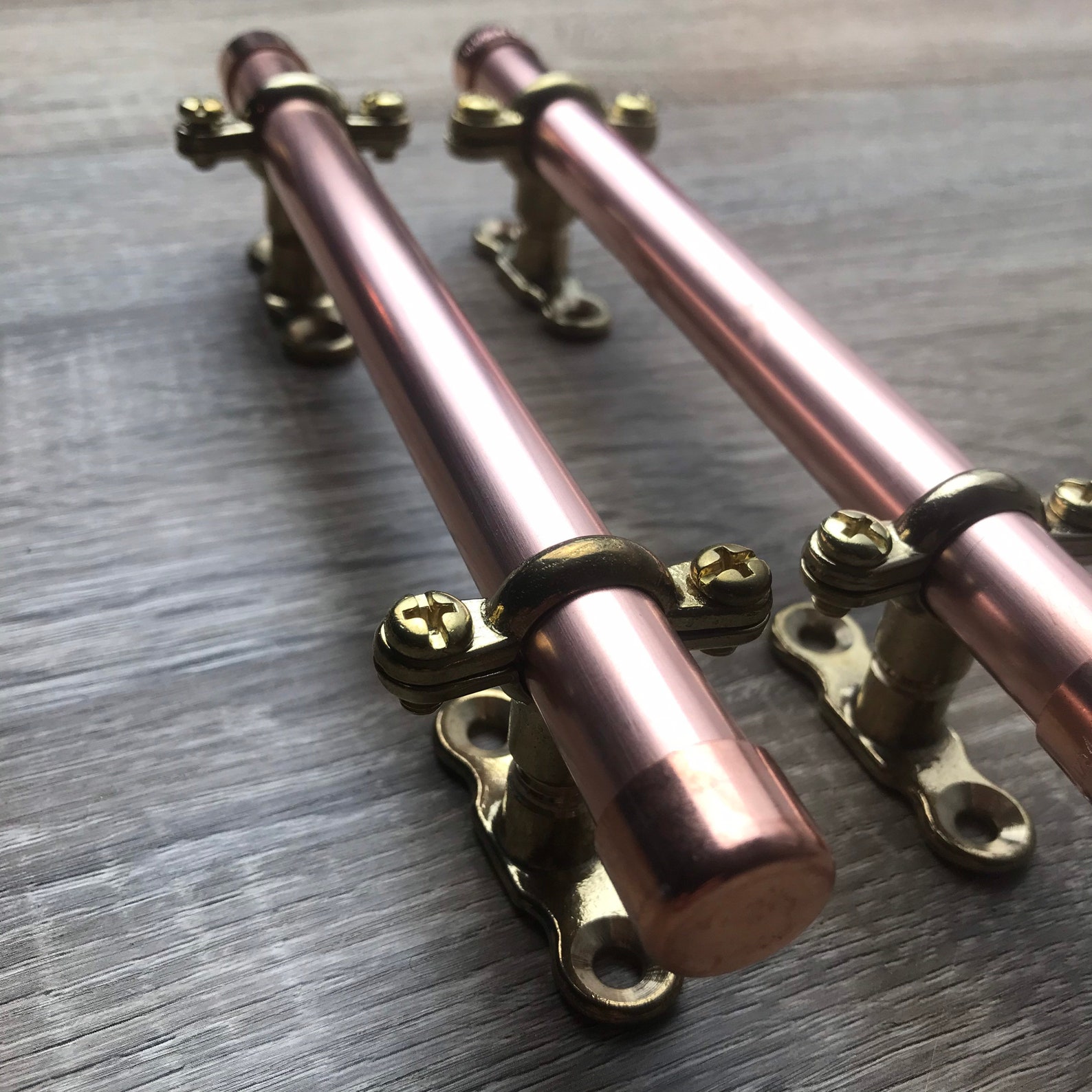 Door Handles / Copper Kitchen Door / Drawer Handles / Copper - Etsy