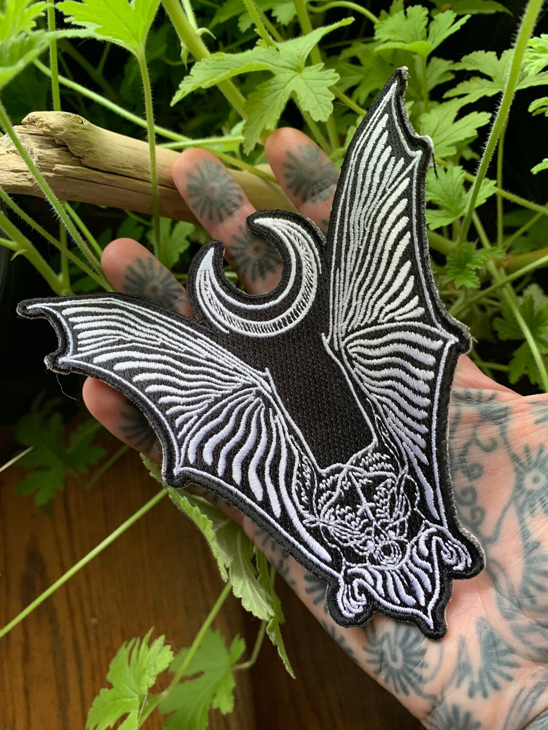 Bat Embroidered Patch - Etsy