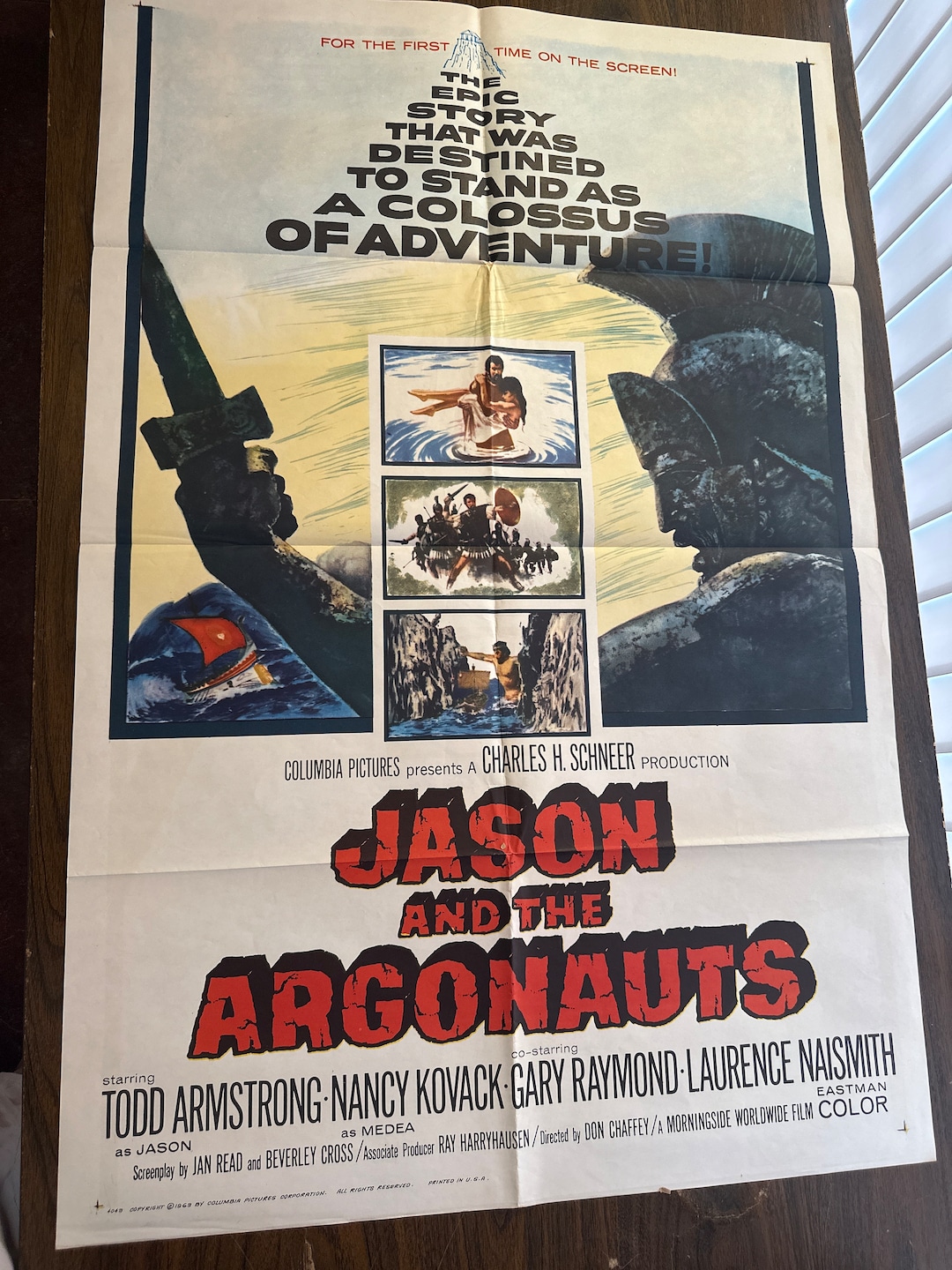 Jason and the Argonauts, 1963, Original Vintage Theatrical Movie Poster ...