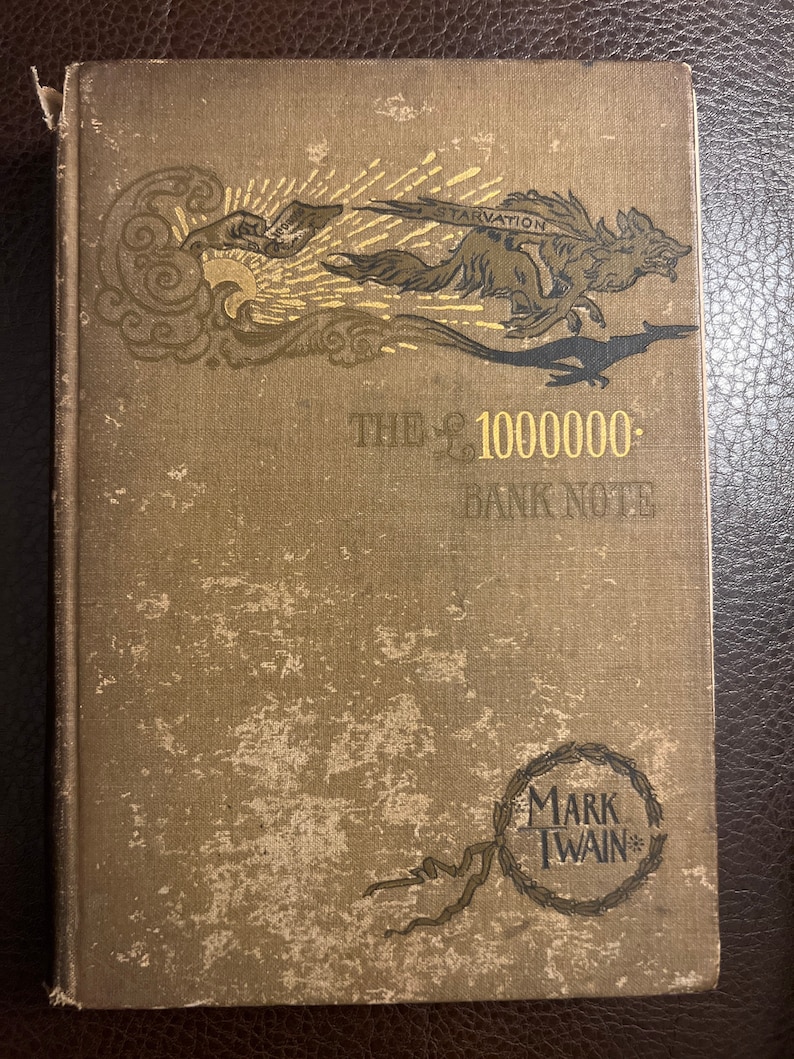 The 1,000,000 Pound Bank Note, Mark Twain, 1893 - Etsy