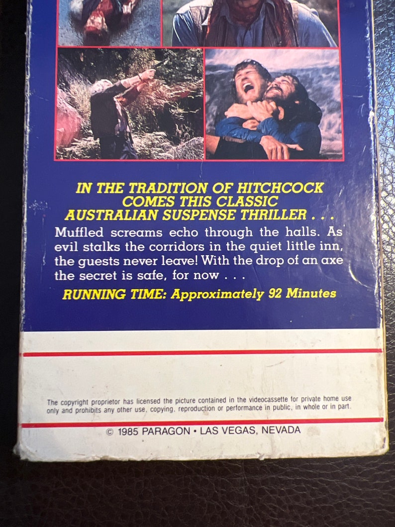 Inn of the Damned VHS, 1985 Paragon, Rare Vintage Horror VHS, “where ...