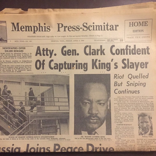 Martin Luther King Memorabilia - Etsy