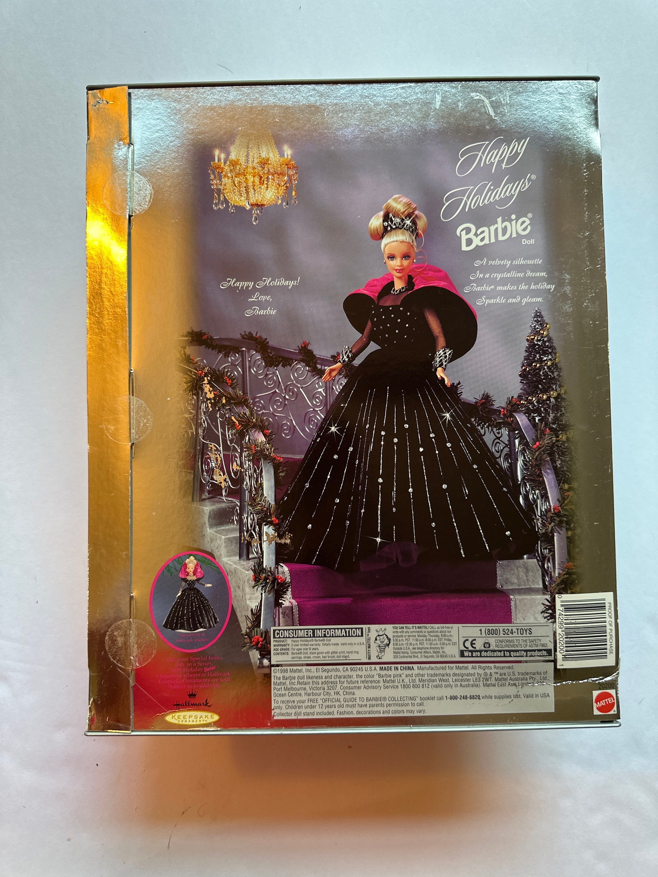 Barbie Misprint Box, 1998 Happy Holidays, Rare, Mattel - Etsy