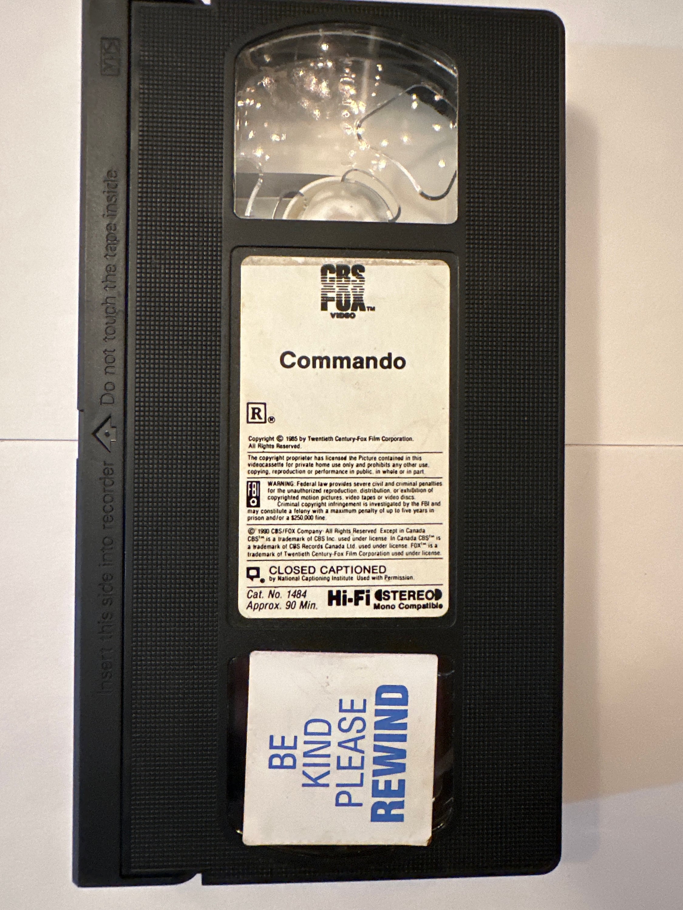 1985 Commando VHS Movie Gallery Rental Hard Case - Etsy