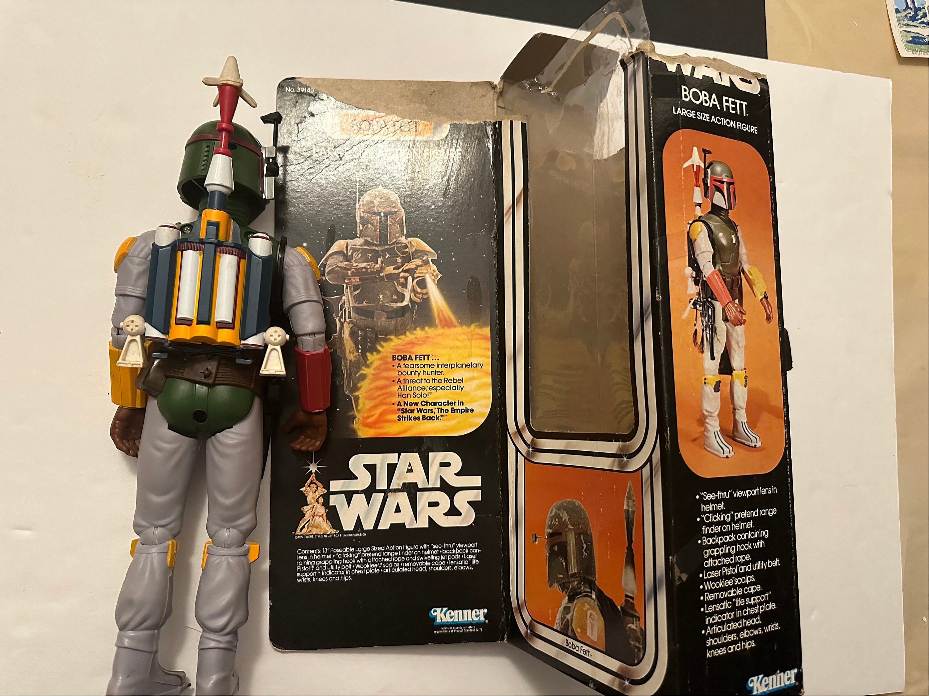 1979 13” Boba Fett Original Vintage Kenner Action Figure in Box - Etsy