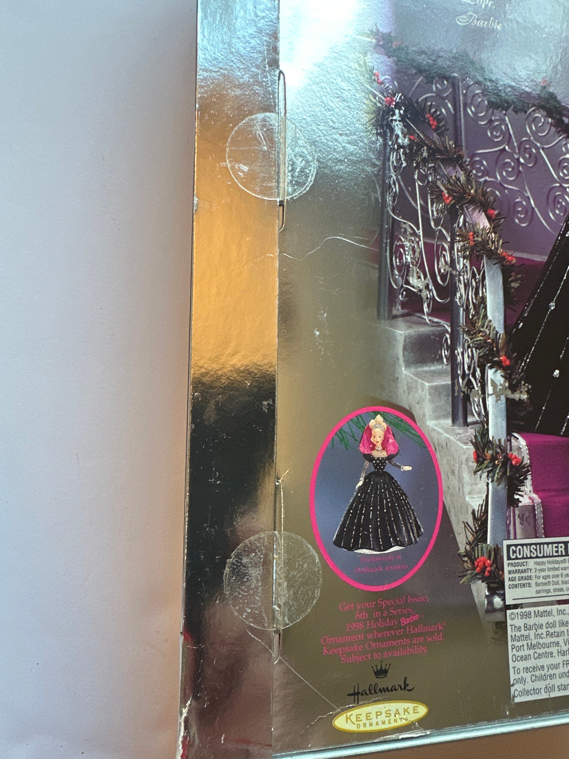 Barbie Misprint Box, 1998 Happy Holidays, Rare, Mattel - Etsy