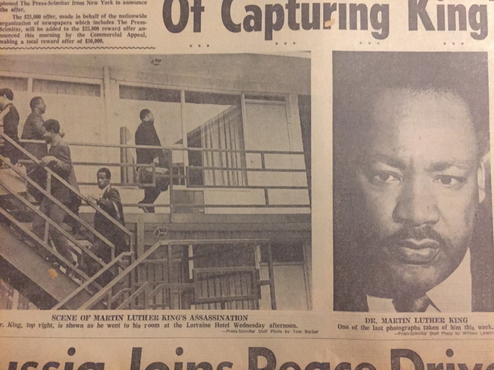 Assassination of Martin Luther King Jr April 5 1968 Original - Etsy