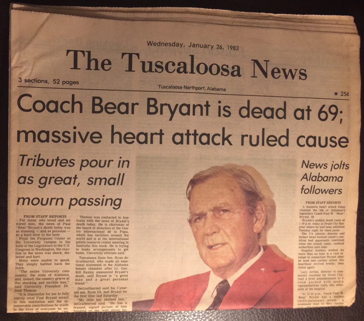 Coach Bear Bryant