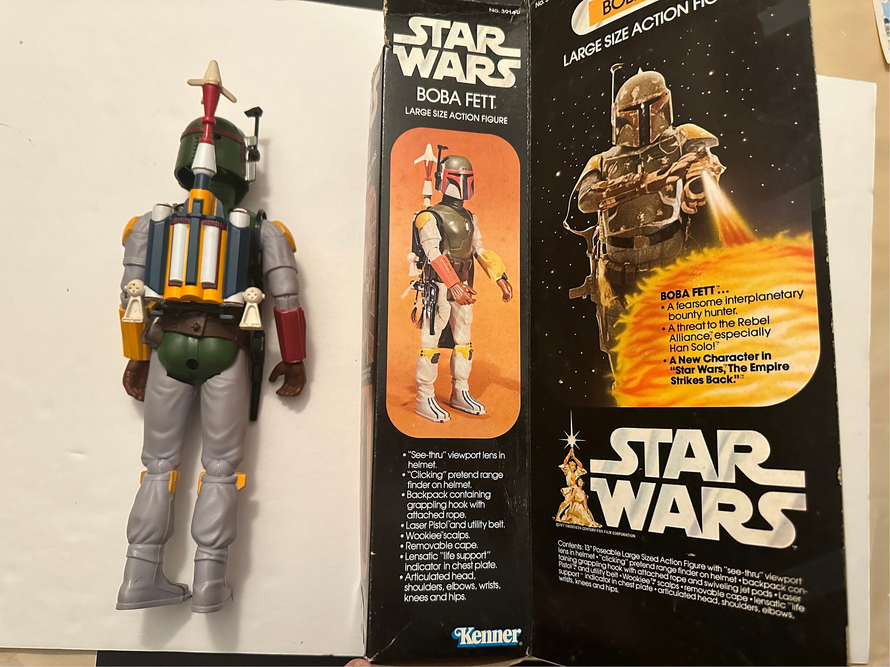 1979 13” Boba Fett Original Vintage Kenner Action Figure in Box - Etsy