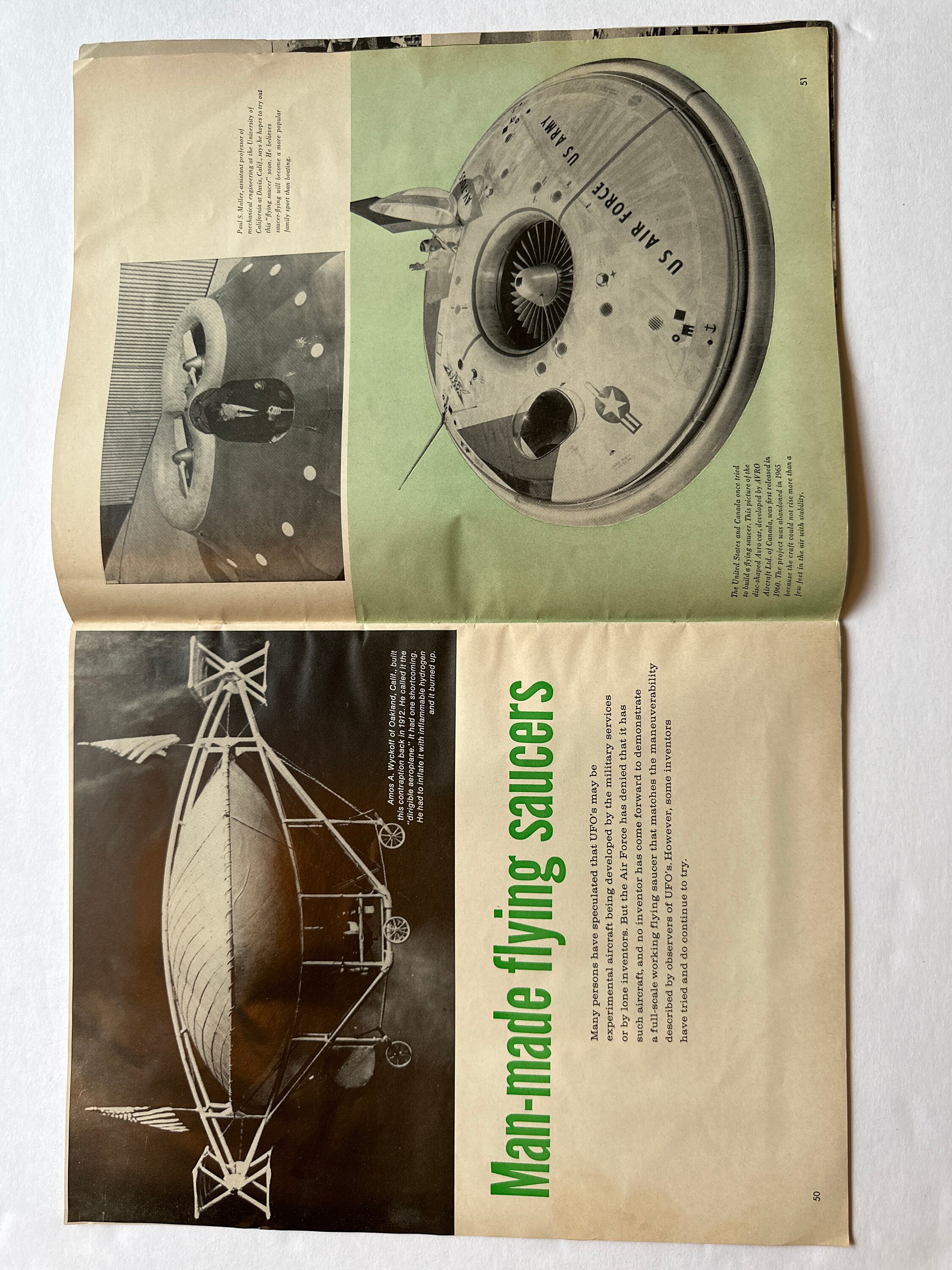 UFO Vintage Magazines, Look Magazine Special 1967, Saturday Evening ...