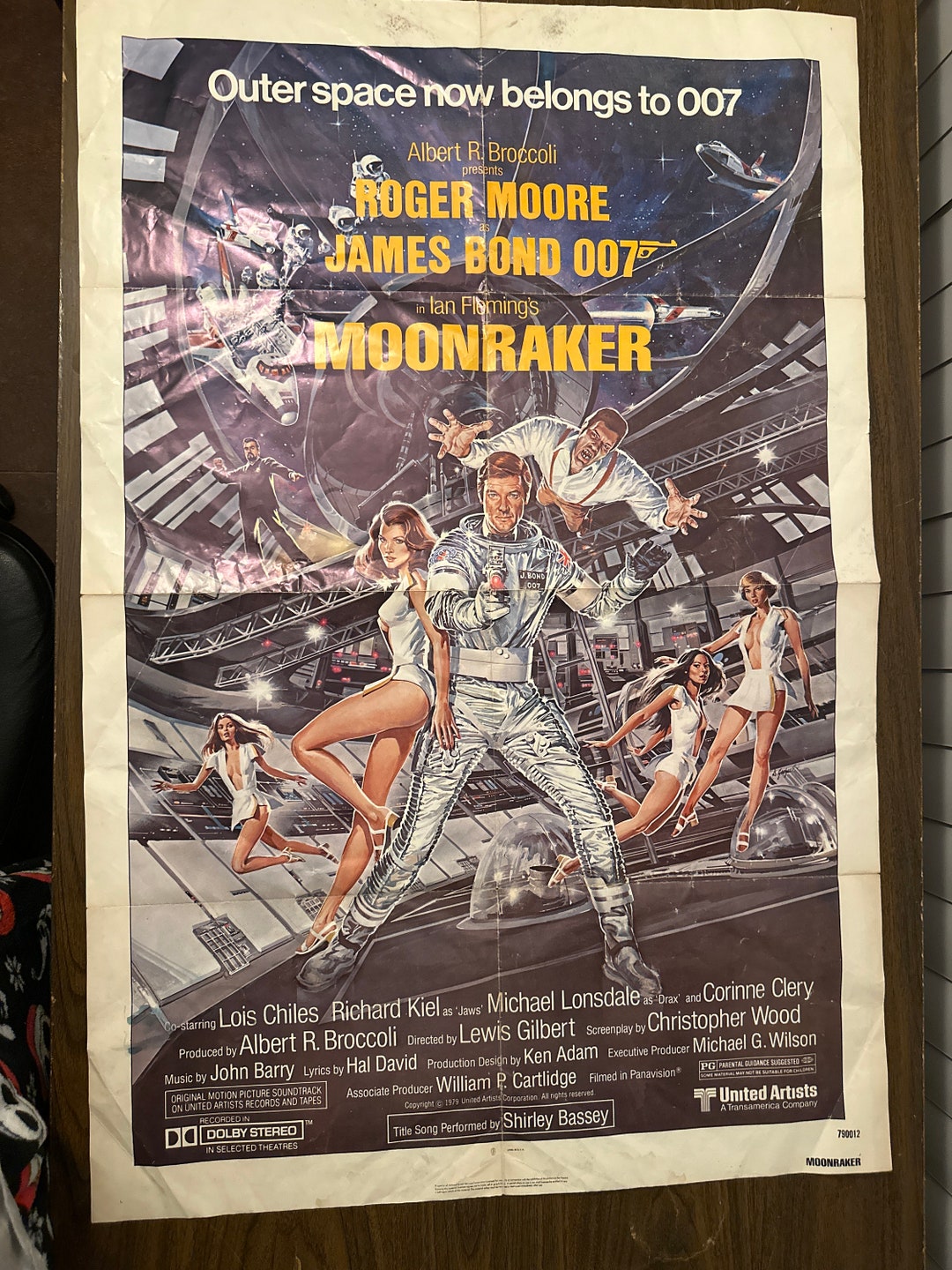 Moonraker, 1979 Original Vintage Theatrical Release Movie Poster, 27x41, One Sheet - Etsy