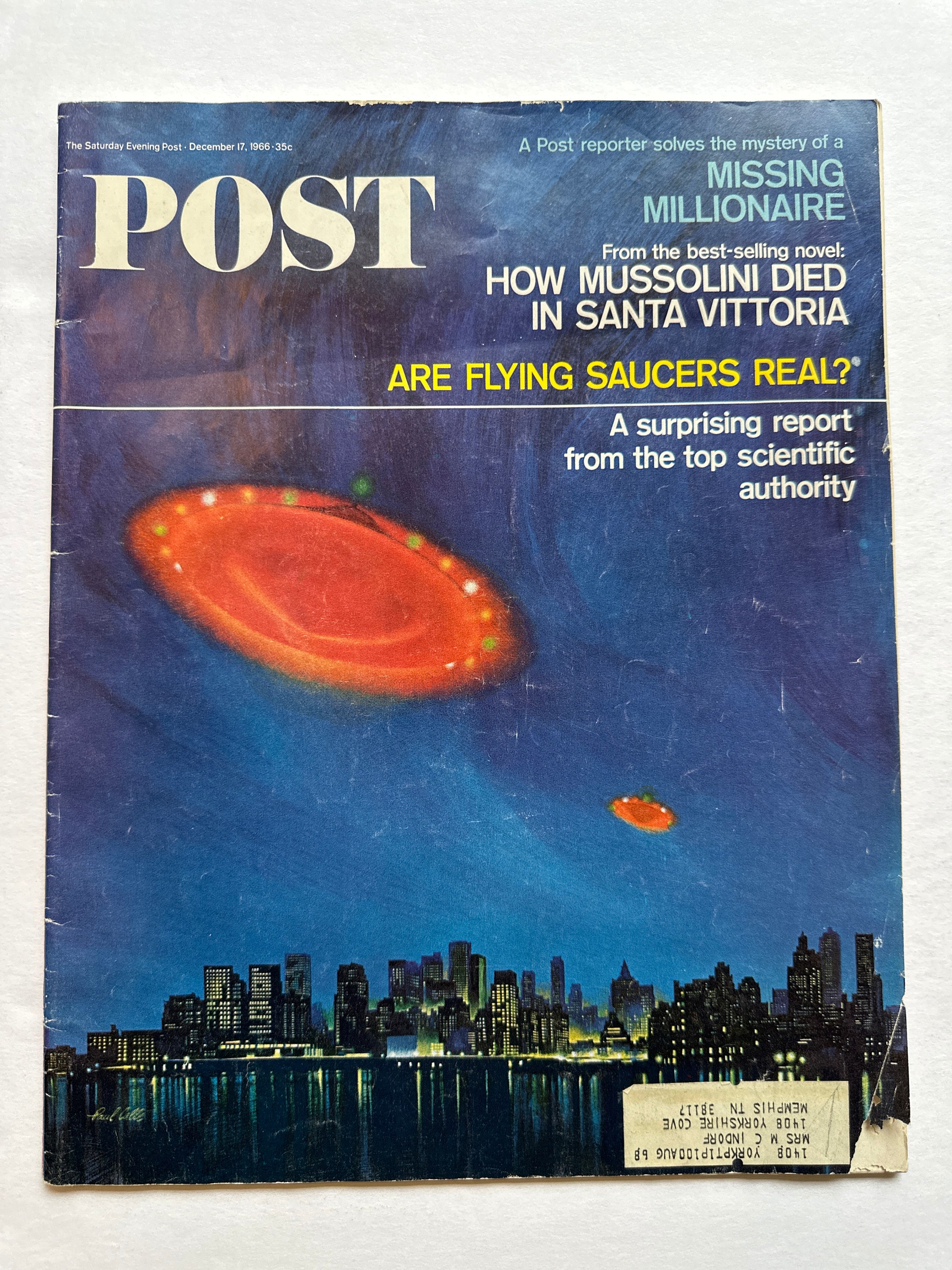 UFO Vintage Magazines, Look Magazine Special 1967, Saturday Evening ...