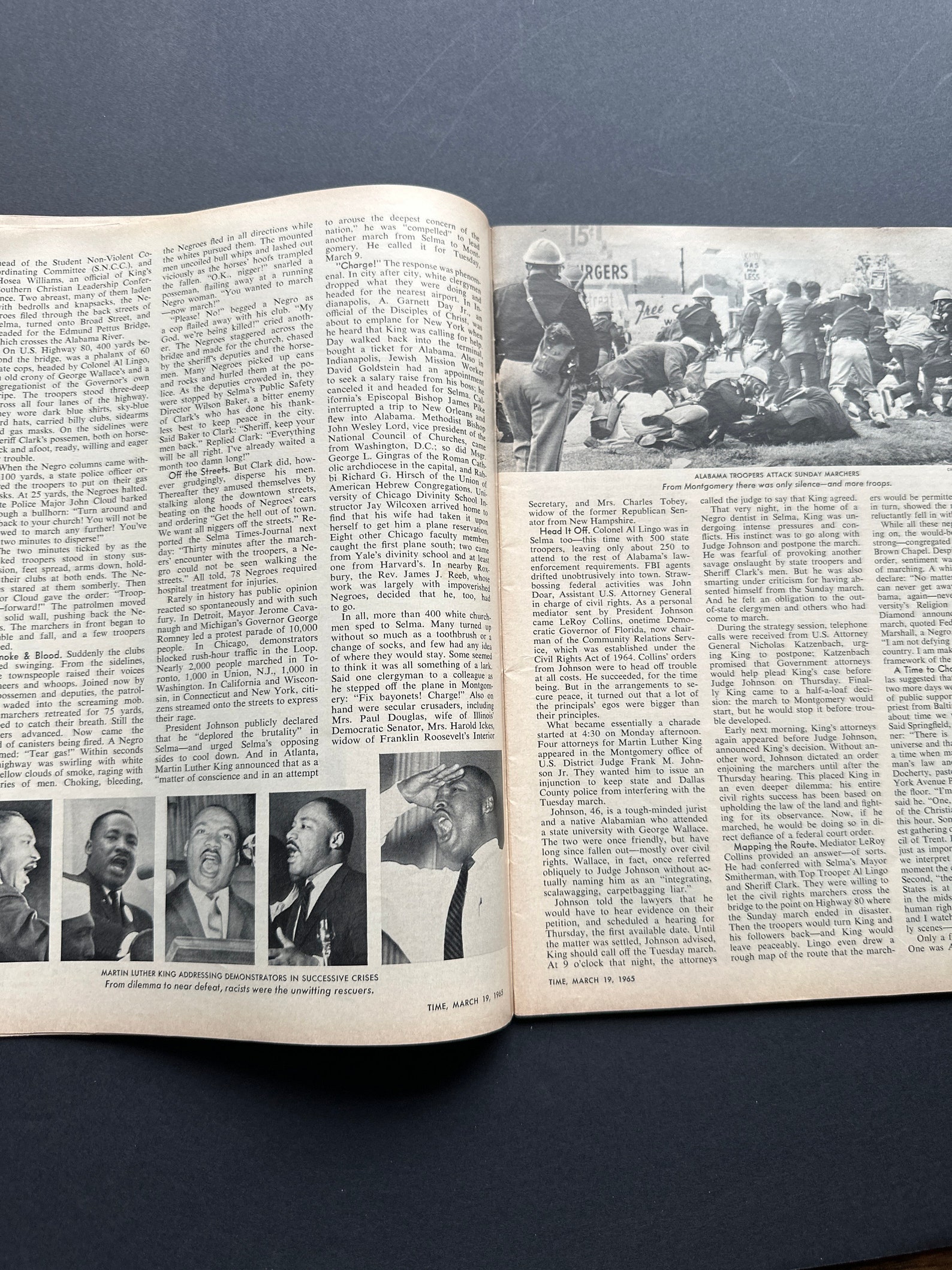 Time Magazine March 19 1965 Martin Luther King Rare Civil - Etsy