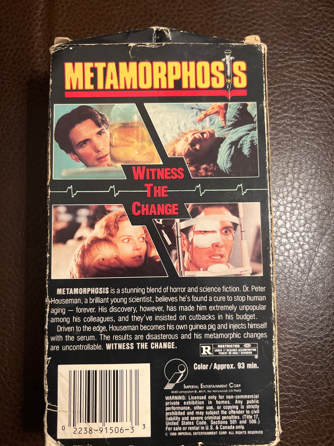 Metamorphosis VHS, 1990, Raised Cover, Vintage Horror VHS - Etsy