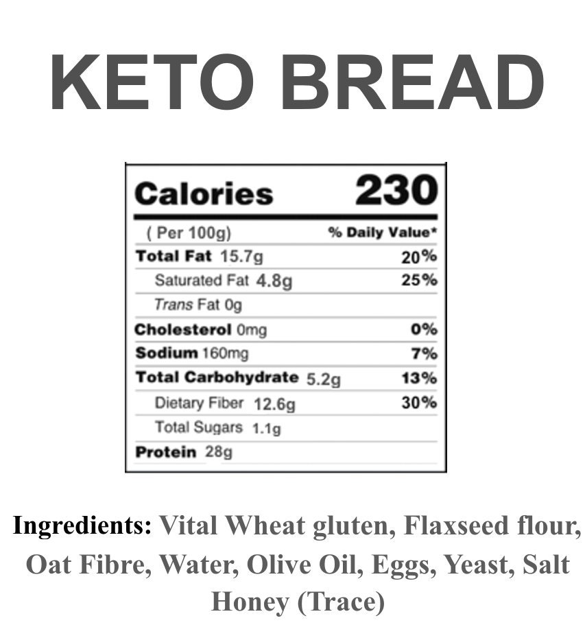 Premium Low Carb Keto Bread 600g Loaf For Ketogenic Diet Uk Etsy