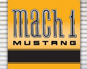 Mach 1 Mustang Sign - Etsy