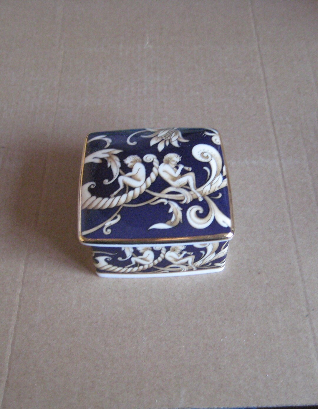 Wedgwood Cornucopia Small Square Box - Etsy