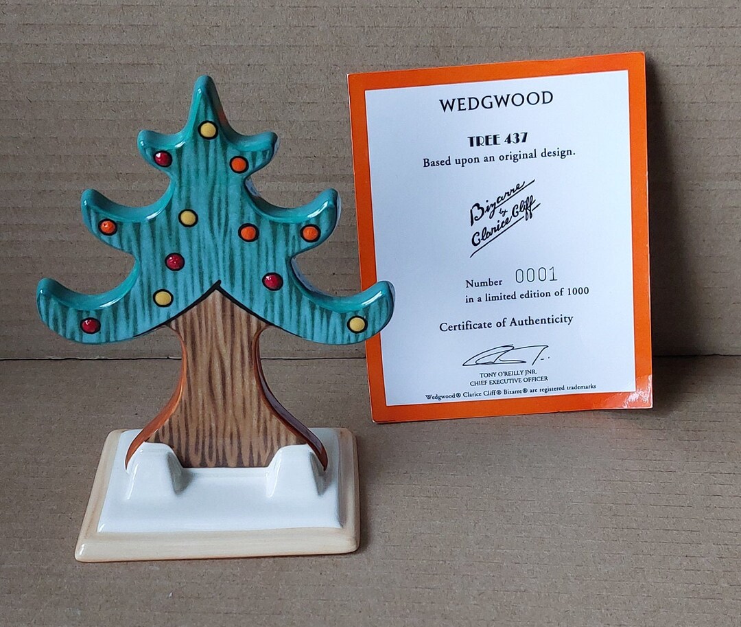Wedgwood CHRISTMAS TREE No.1 Clarice Cliff Bizarre of 1,000 LIMITED ...