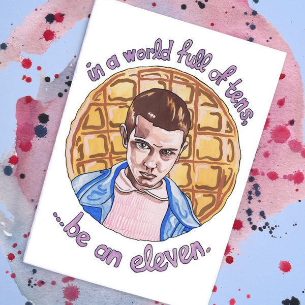 Strangers Things Birthday Card - Etsy UK