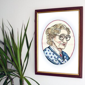 Mrs. Doubtfire Watercolour Print - Etsy