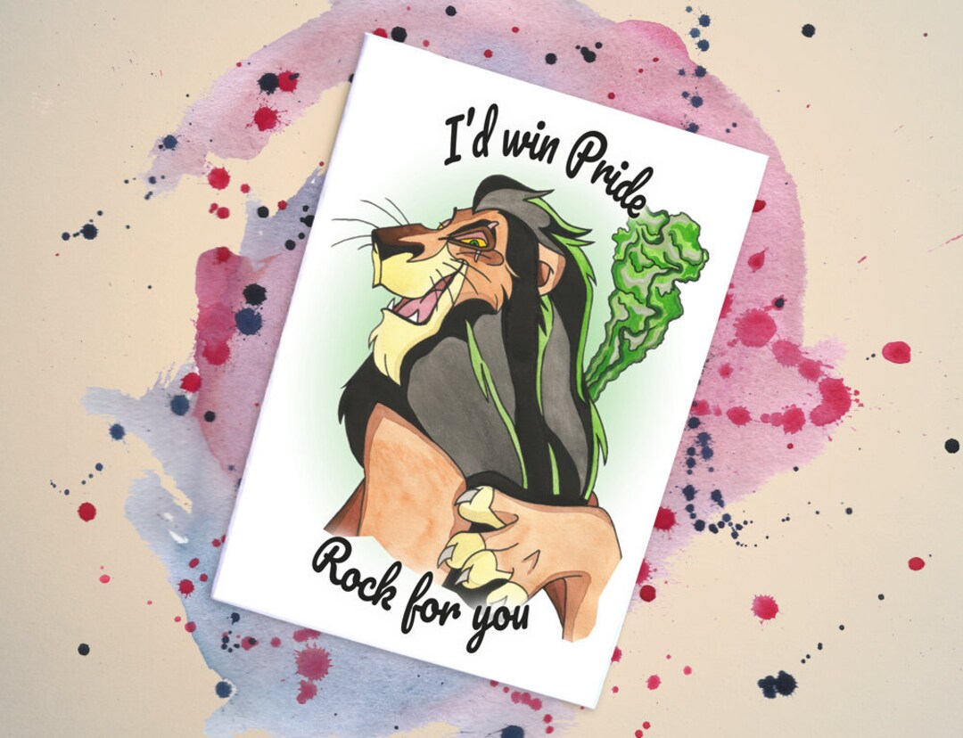 Scar / the Lion King Handmade Card - Etsy