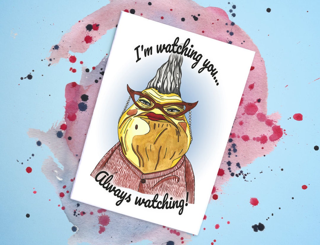 Monsters Inc / Roz Handmade Card - Etsy