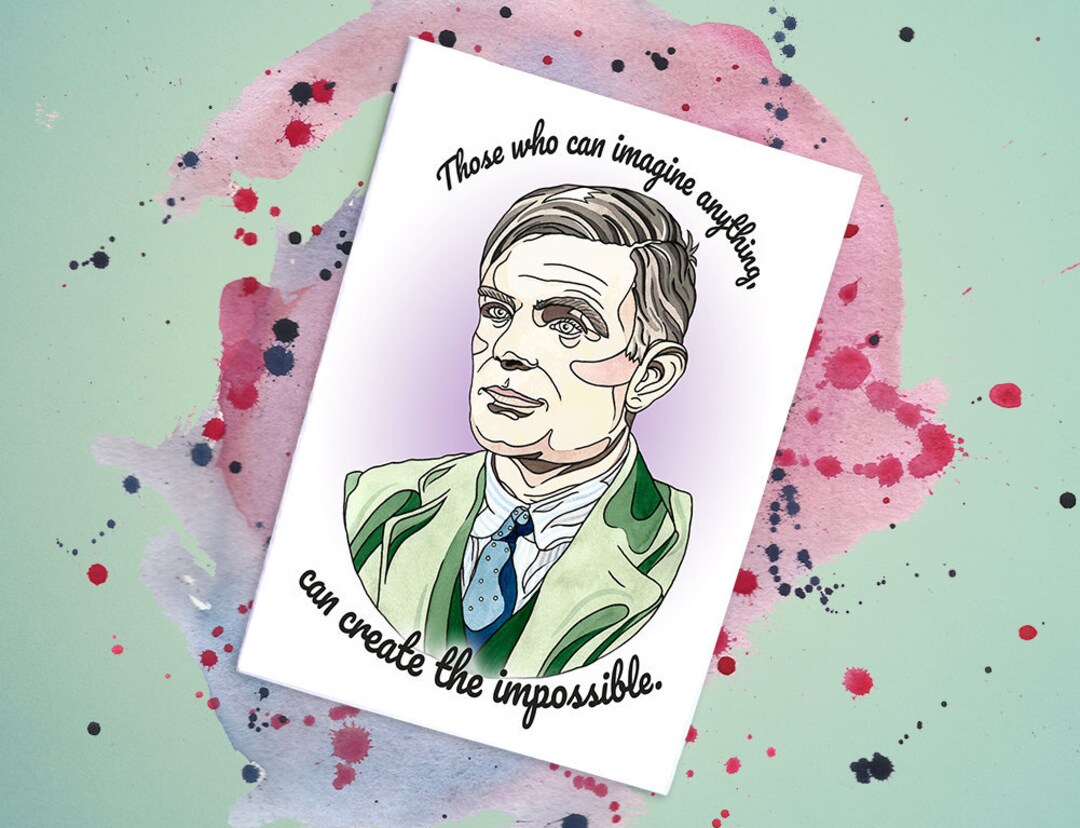Alan Turing Handmade Card - Etsy