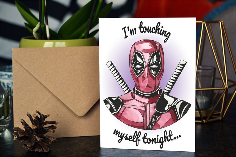 Deadpool Handmade Card - Etsy