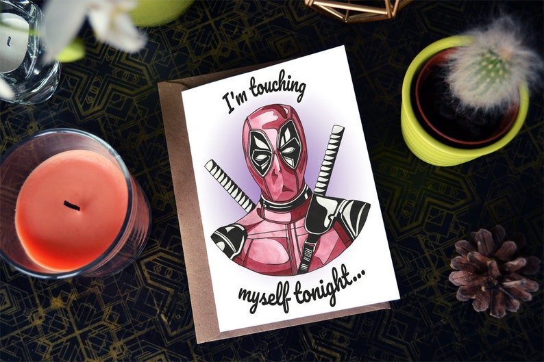 Deadpool Handmade Card - Etsy