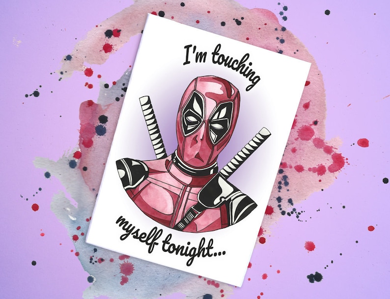 Deadpool Handmade Card - Etsy