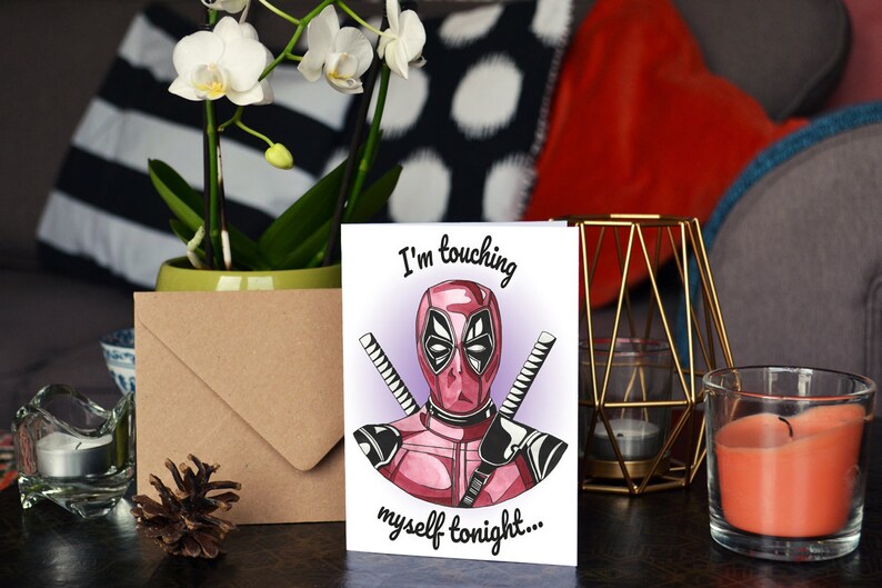 Deadpool Handmade Card | Etsy