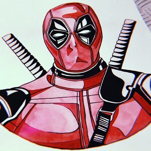 Deadpool Handmade Card - Etsy