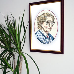 Mrs. Doubtfire Watercolour Print - Etsy
