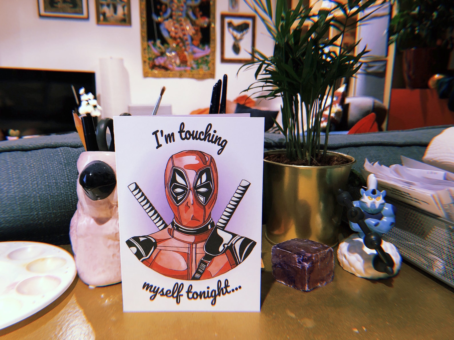 Deadpool Handmade Card - Etsy