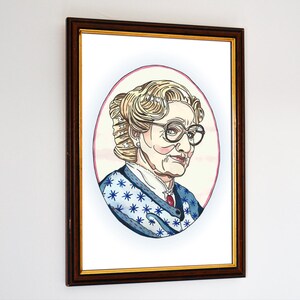 Mrs. Doubtfire Watercolour Print - Etsy