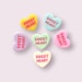 Love Heart Cabochons, Sweet Heart Valentine’s Flat Back Heart, 19mm ...
