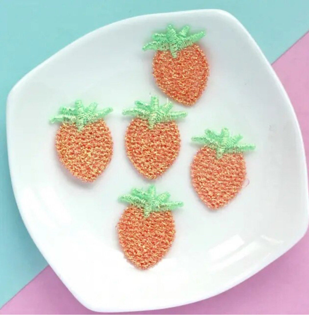 Carrot Applique Patches, Embroidered Carrot Patch, 25mm Easter Clothing ...