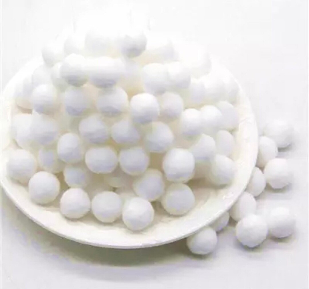 Pom Poms, White Mini Pom Poms, 9mm Fabric Craft Embellishments, Kids ...