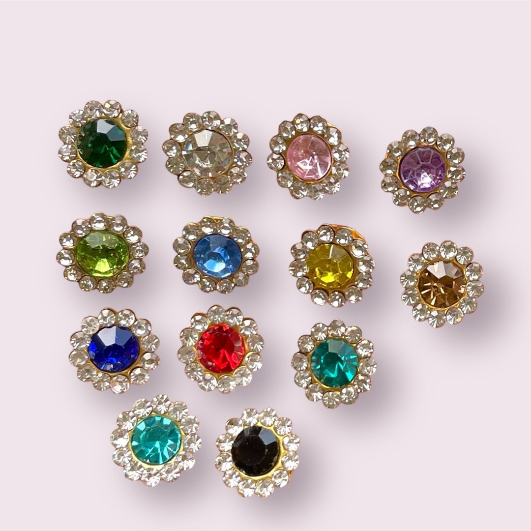 Round Rhinestone Cabochons, 10mm Glass Cabochon, Rhinestone ...