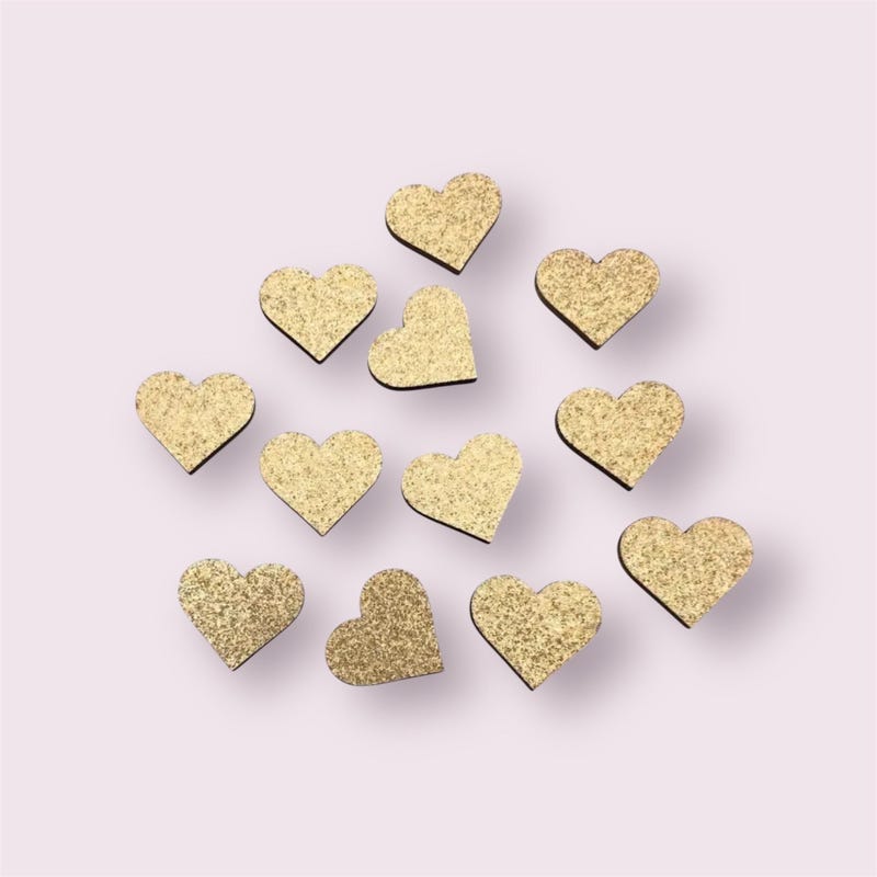 Gold Heart Confetti - Etsy