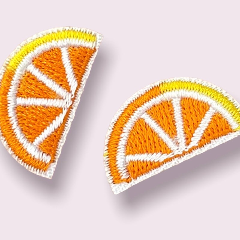 Orange Iron on Patch - Etsy