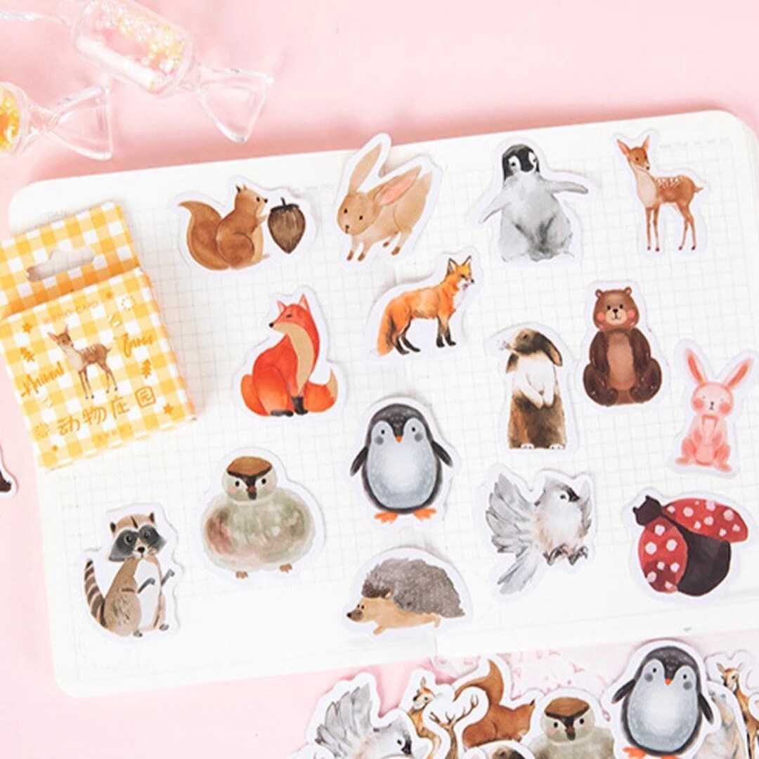 Animal Stickers, Paper Craft Stickers, Scrapbook Stickers, Sticker ...